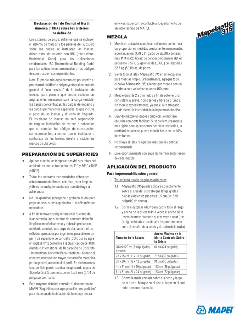 Mapelastic 315 50 Lb – La Iberica