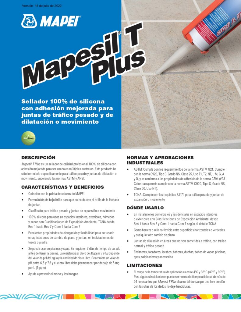 Masilla Mapesil T Plus White – La Iberica