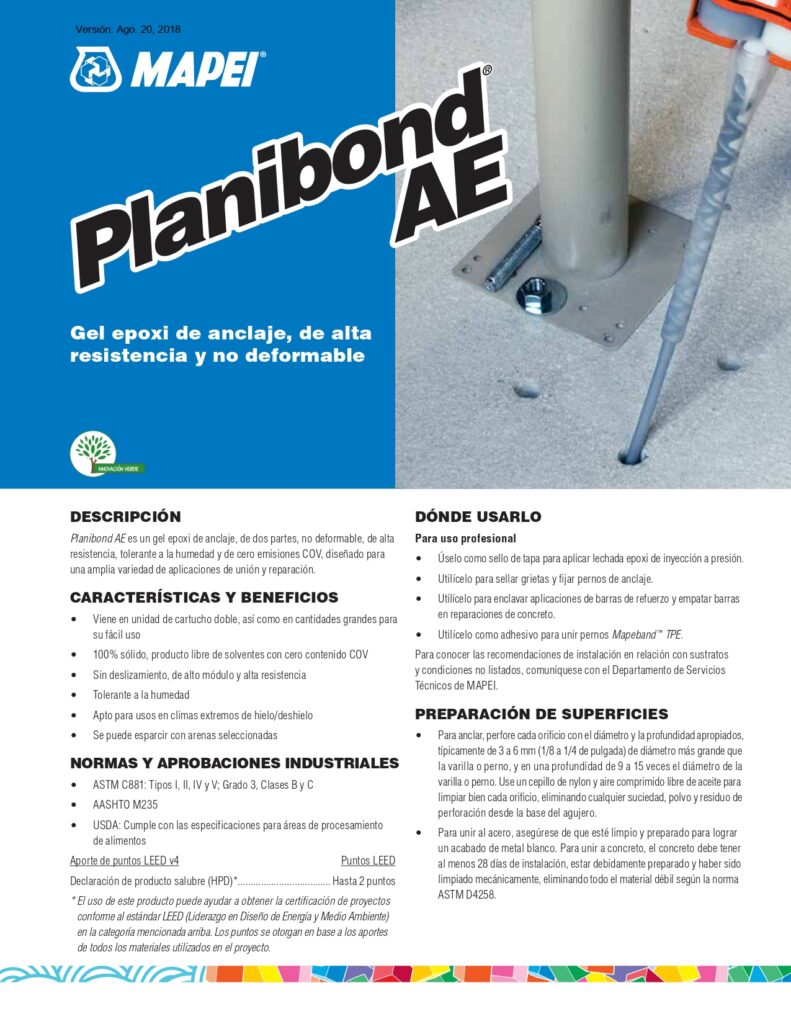 Epoxi Planibond AE 20.2 Oz – La Iberica